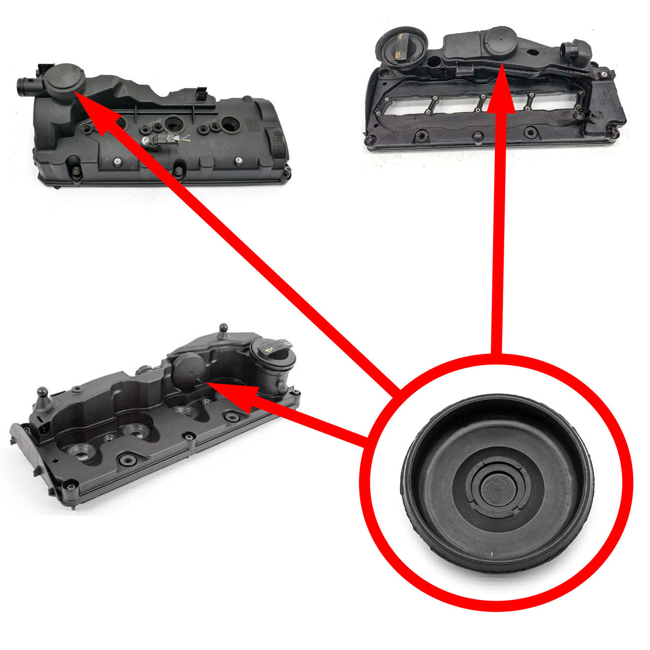 03L103469 Valve Cover Diaphragm for Audi VW Skoda Seat 1.6 2.0 3.0 TDI ...